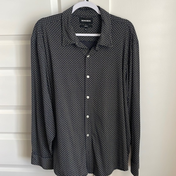 Bonobos | Shirts | Mens Bonobos Navy Polka Dotted Button Down Shirt ...